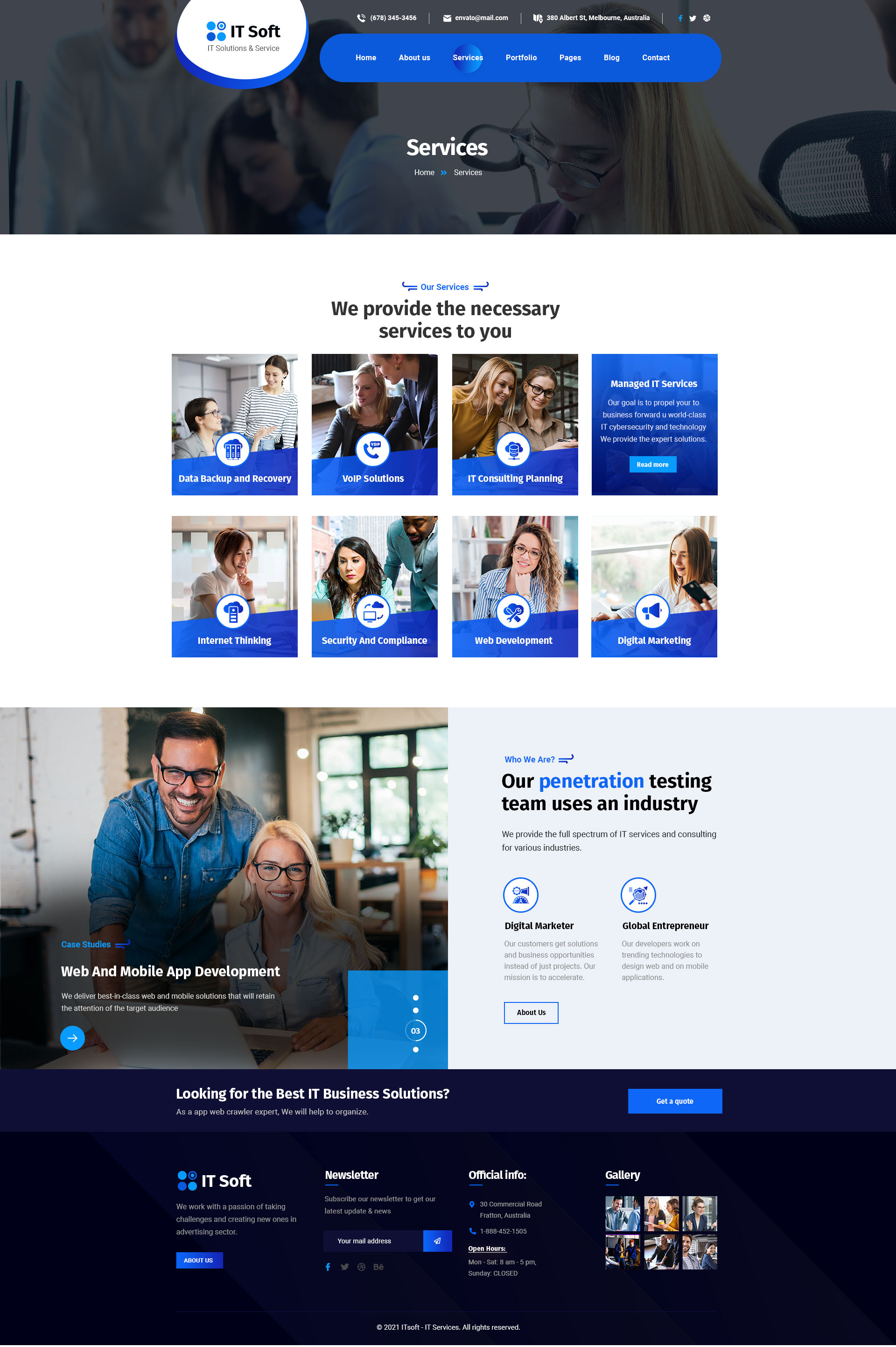 Itfirm - IT Solutions & Services PSD Template by themexriver | ThemeForest
